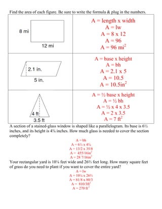 Unit 9 lesson 3 area | DOCX