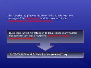 Unit 9 lesson 4 the george w. bush presidency | PPT