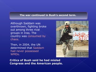Unit 9 lesson 4 the george w. bush presidency | PPT