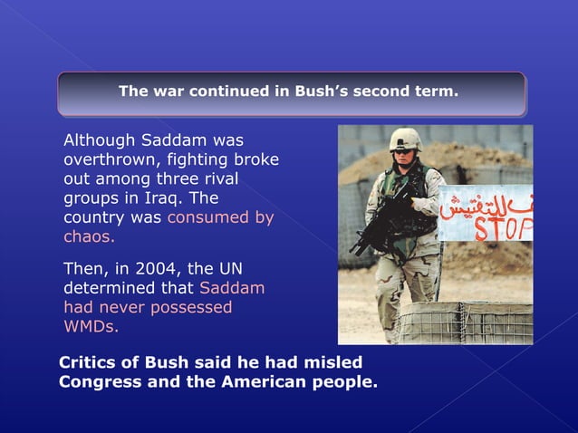 Unit 9 lesson 4 the george w. bush presidency | PPT