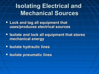 Unit 9 loto pwr_pt | PPT