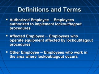 Unit 9 loto pwr_pt | PPT