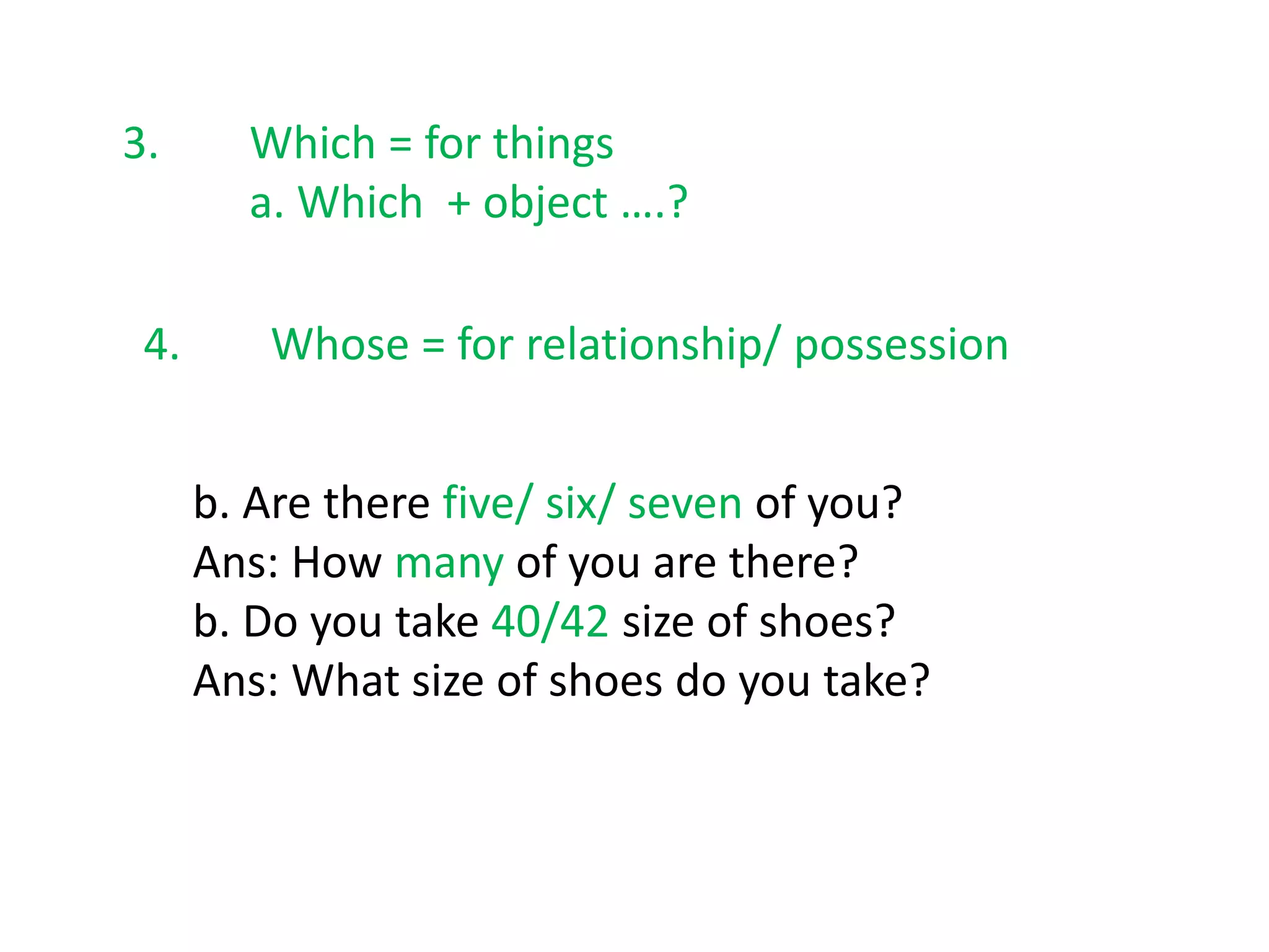 Information Question | PPT