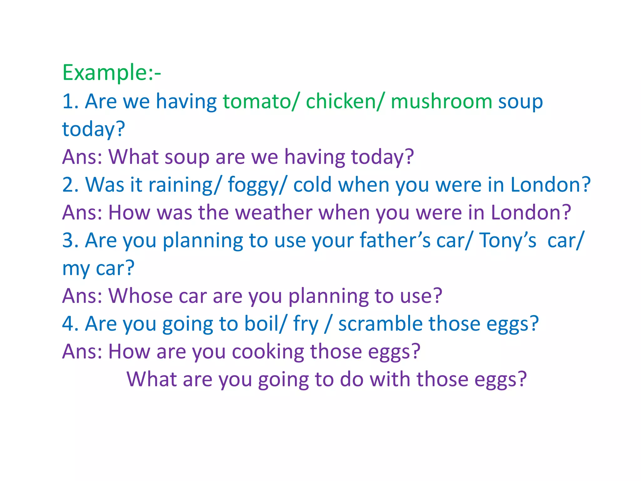 Information Question | PPT