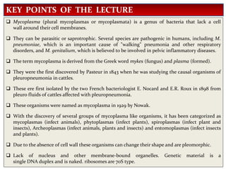 General concept of Mycoplasma and how it is different from bacteria | PDF