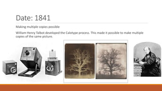 Unit 9 photography camera timeline hw | PPTX