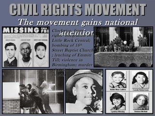 Unit 9 PowerPoint Civil Rights Movement | PPT