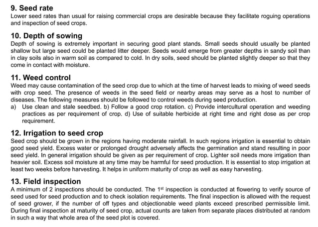 Unit 9 Principle of seed production.pptx
