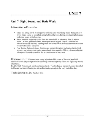 Unit 9 stress management final paper | DOCX