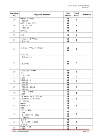 Unit 9 volume of liquid | DOC