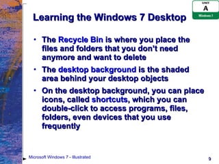 Unit A Windows 7 | PPT