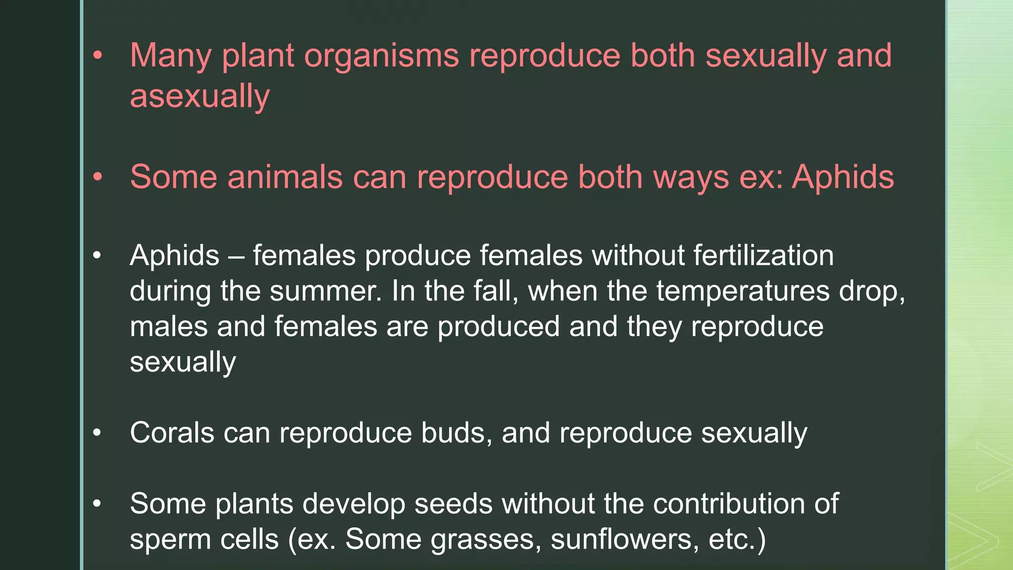 Unit a biologicaldiversitynotes(asexual-sexual reproduction) | PPT