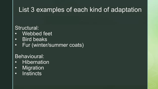 Unit a interactionsandecosystems(adaptations) | PPT