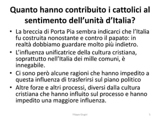 Unita’ d’italia, federalismo, sussidiarieta’ | PPTX