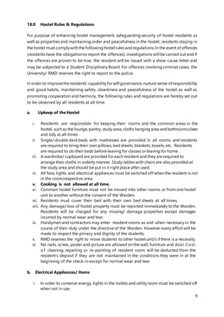 UNITAR HOSTEL MANUAL | DOCX
