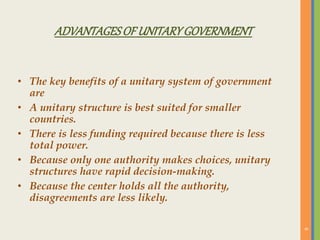 unitary and federal form of government-nityamukta.pptx