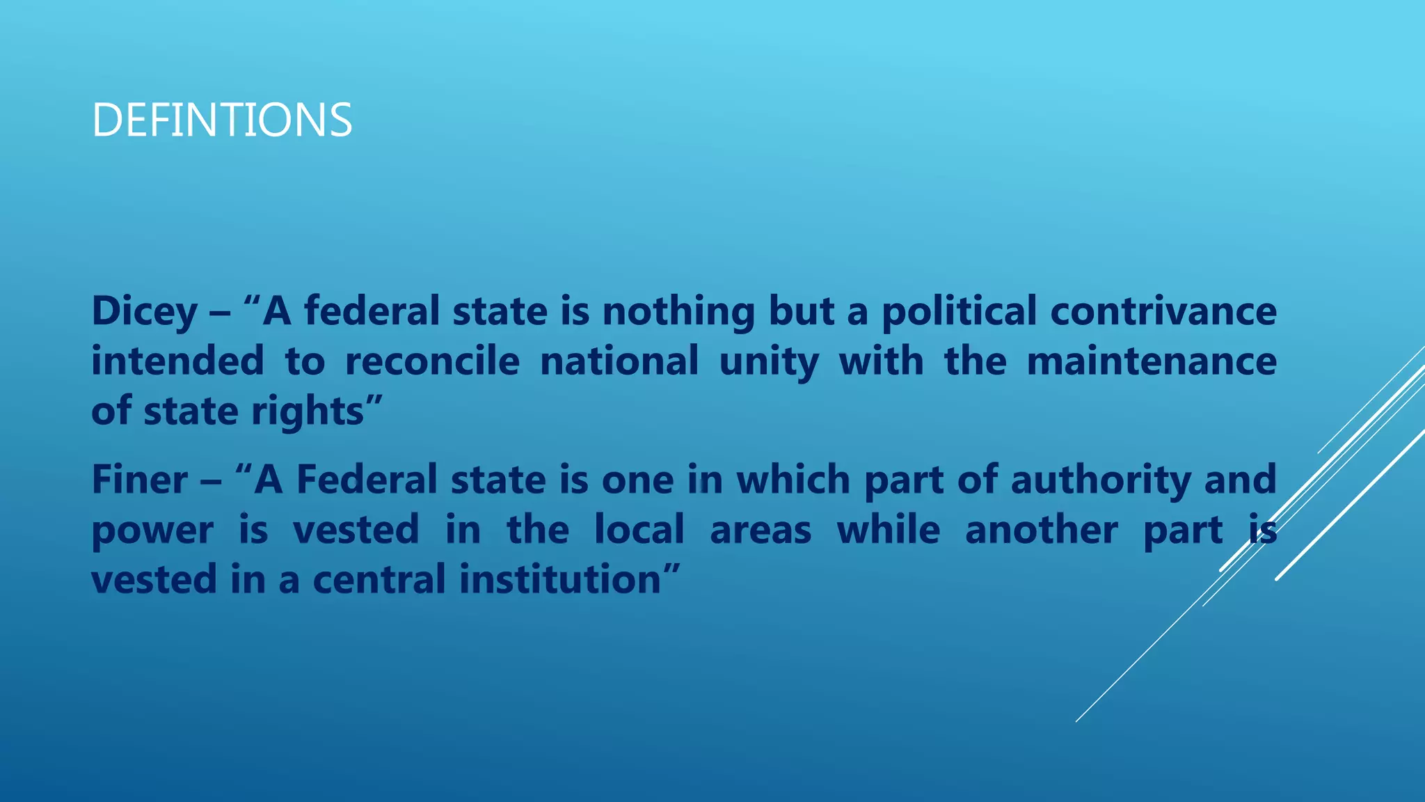 Unitary and federal government | PPTX