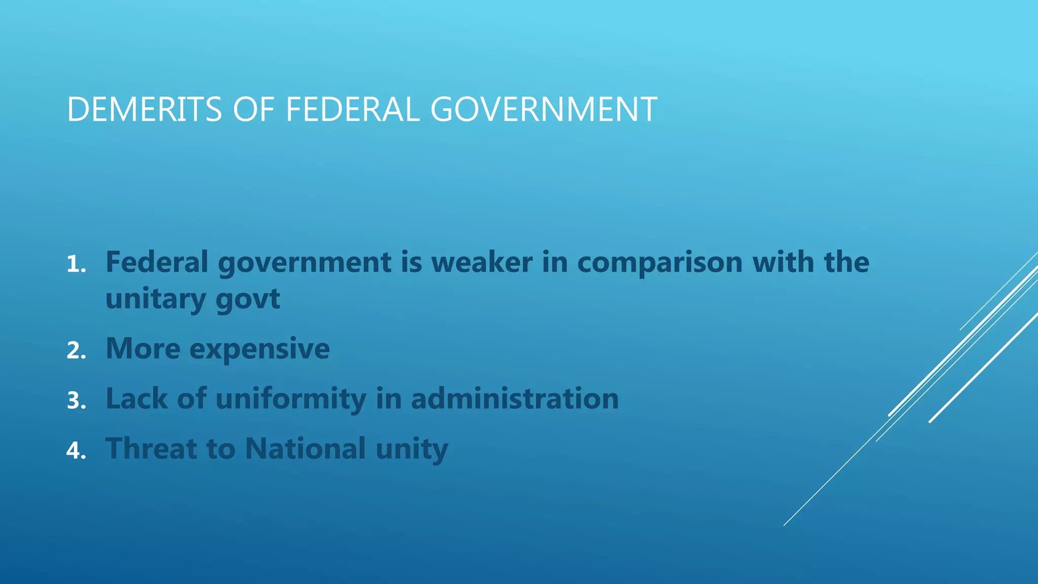 Unitary and federal government | PPTX