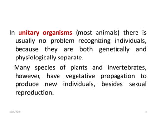 Unitary population | PPTX