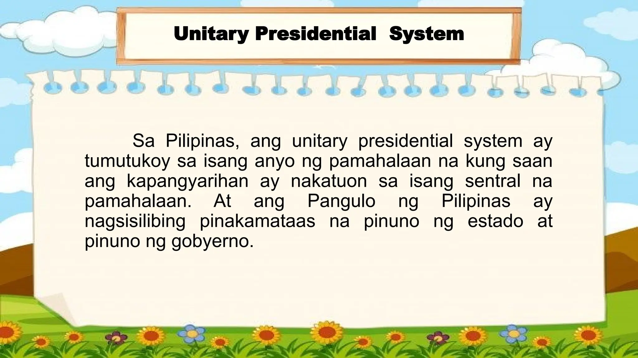 Unitary Presidential System - ARPAN DEMO PPT.pptx