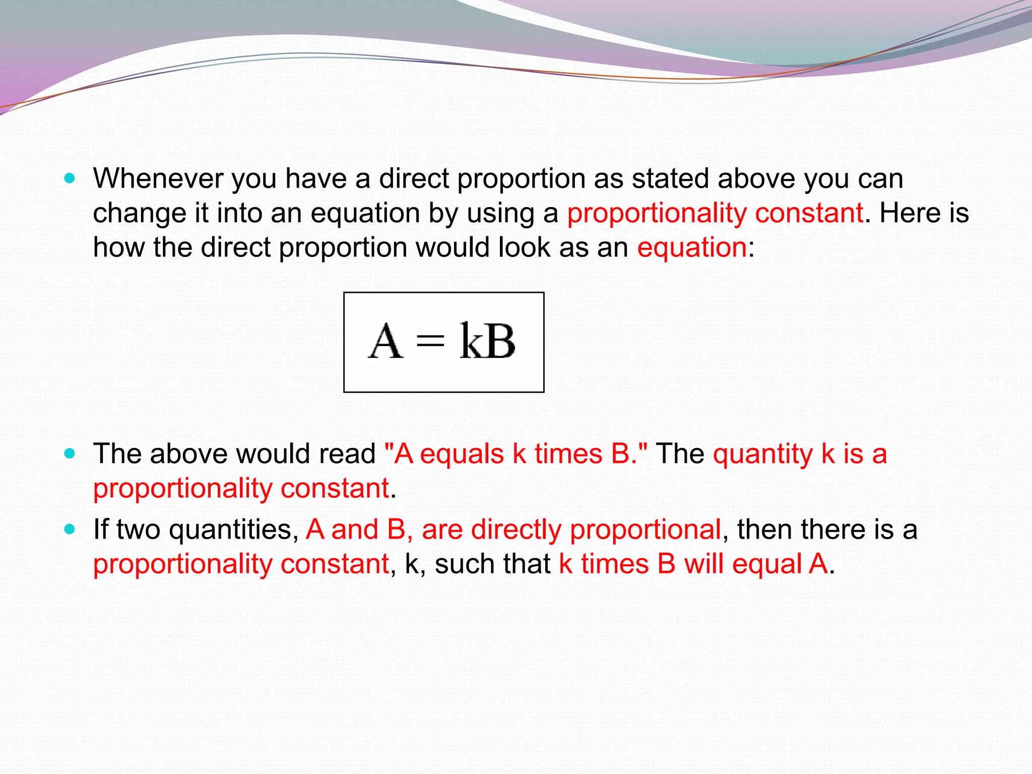 Unitary ratio, direct and inverse proportions | PPTX