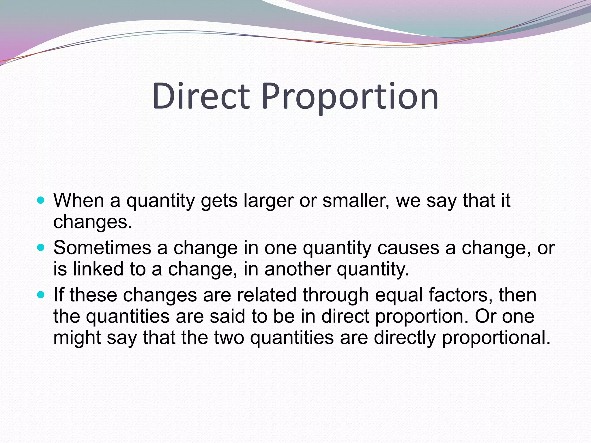 Unitary ratio, direct and inverse proportions | PPTX