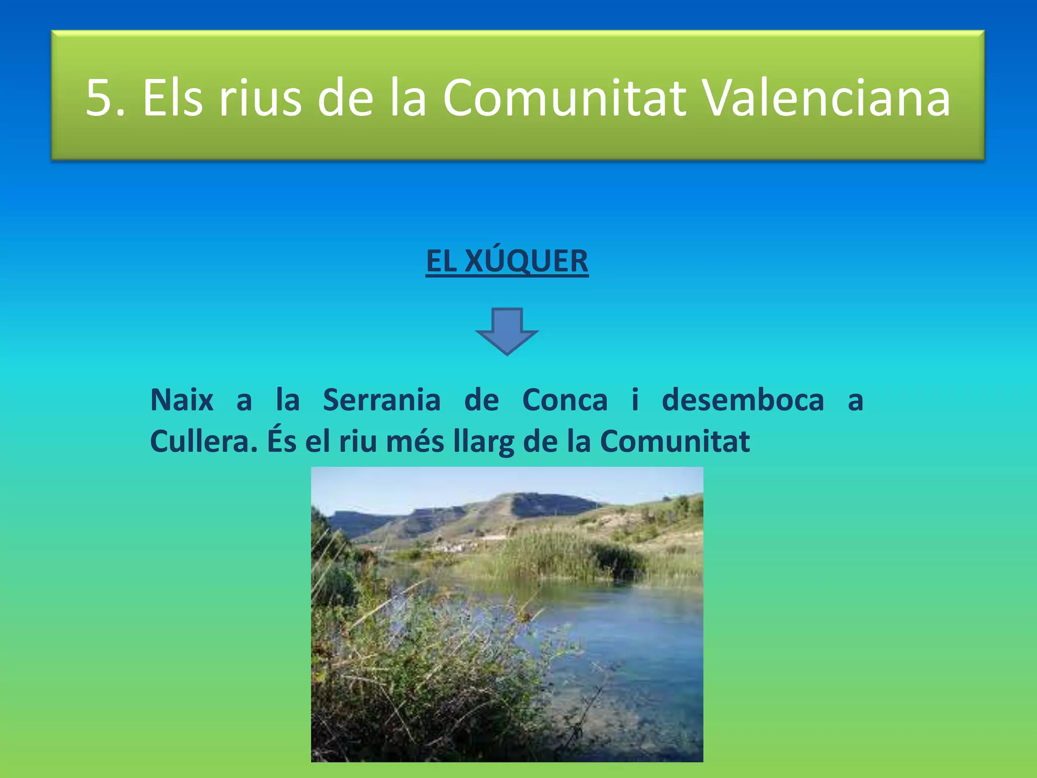 Unitat 1 RELLEU I RIUS DE LA COMUNITAT VALENCIANA | PPTX