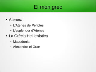 Unitat 11. El món grec | ODP