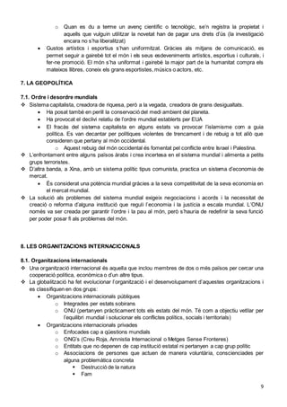 Unitat 13 geografia 2n Batx (Vicens Vives) | PDF