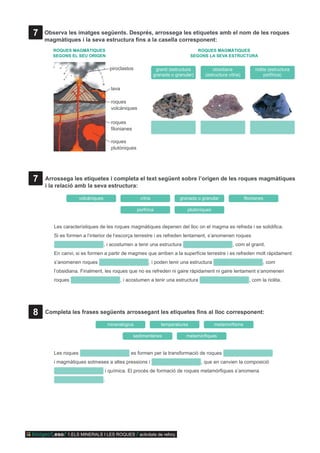Unitat1_Els minerals i les roques_ reforç | PDF