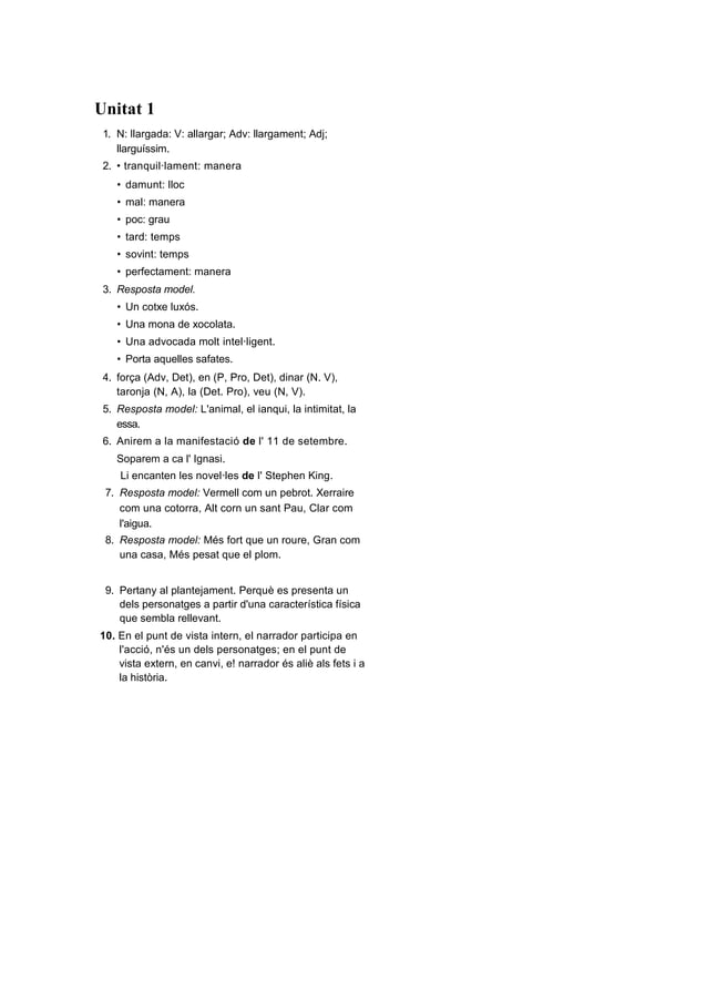 Unitat 1 Solucions | PDF