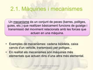 Mecanismes de transmissió (part I) | PPT