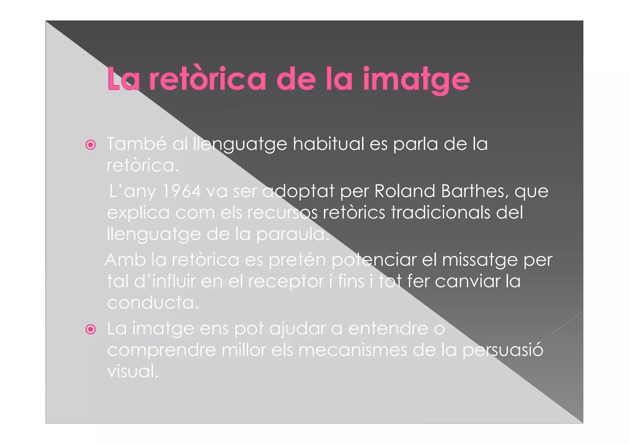 Unitat 3. La RetòRica Visual | PPT