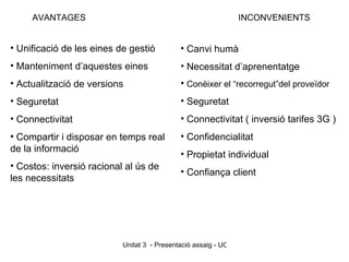 Cloud Computing Activitat 2 - UOC | PPT
