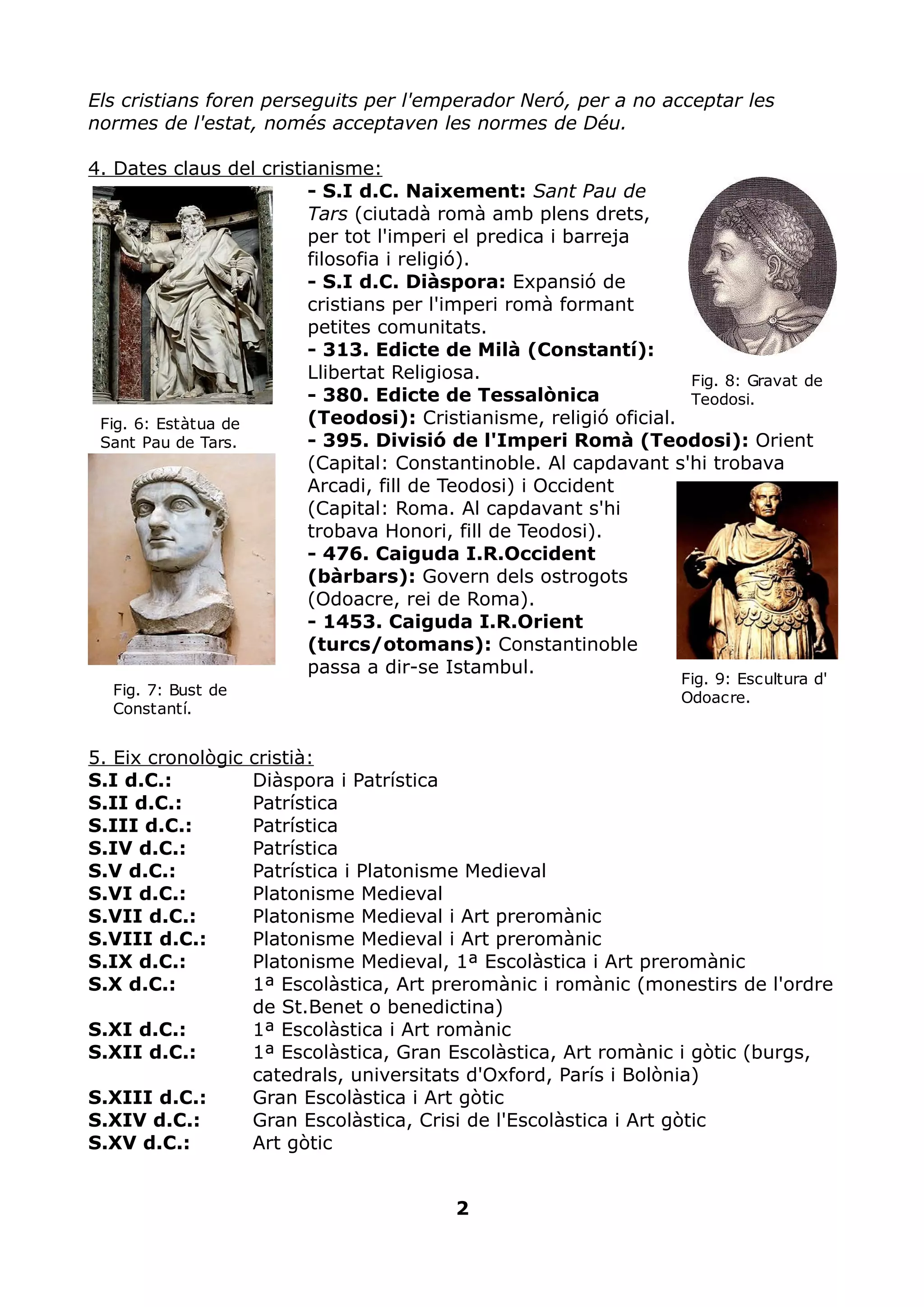 Unitat 5 El Cristianisme | PDF