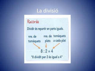 Introducció a la divisió | PPT