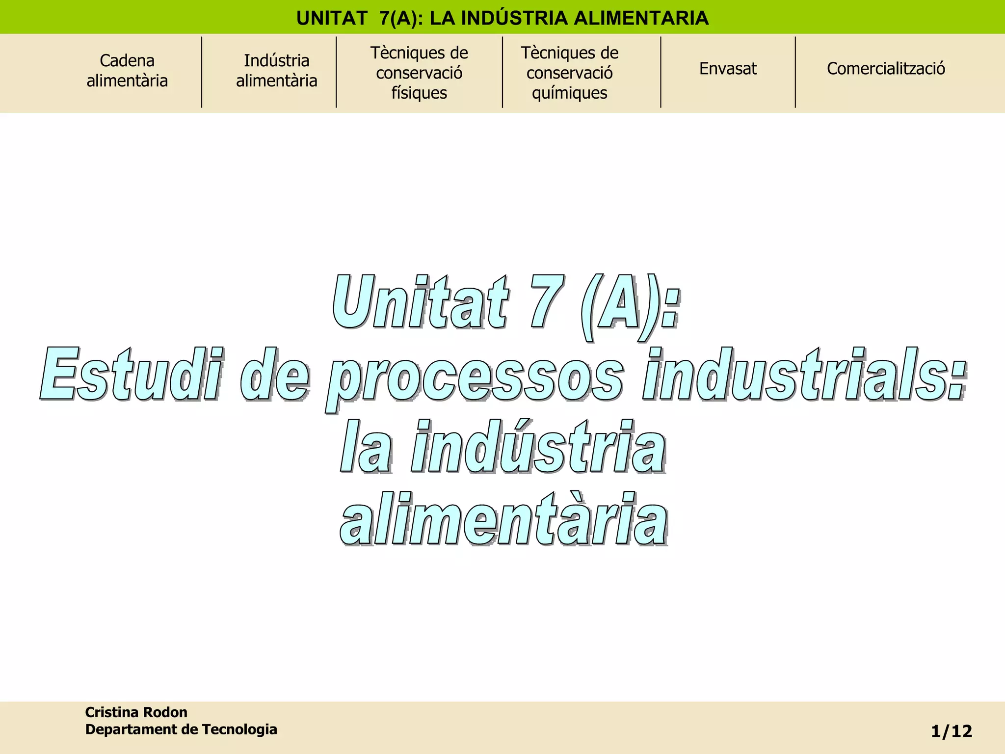Unitat 7 (A) | PPT