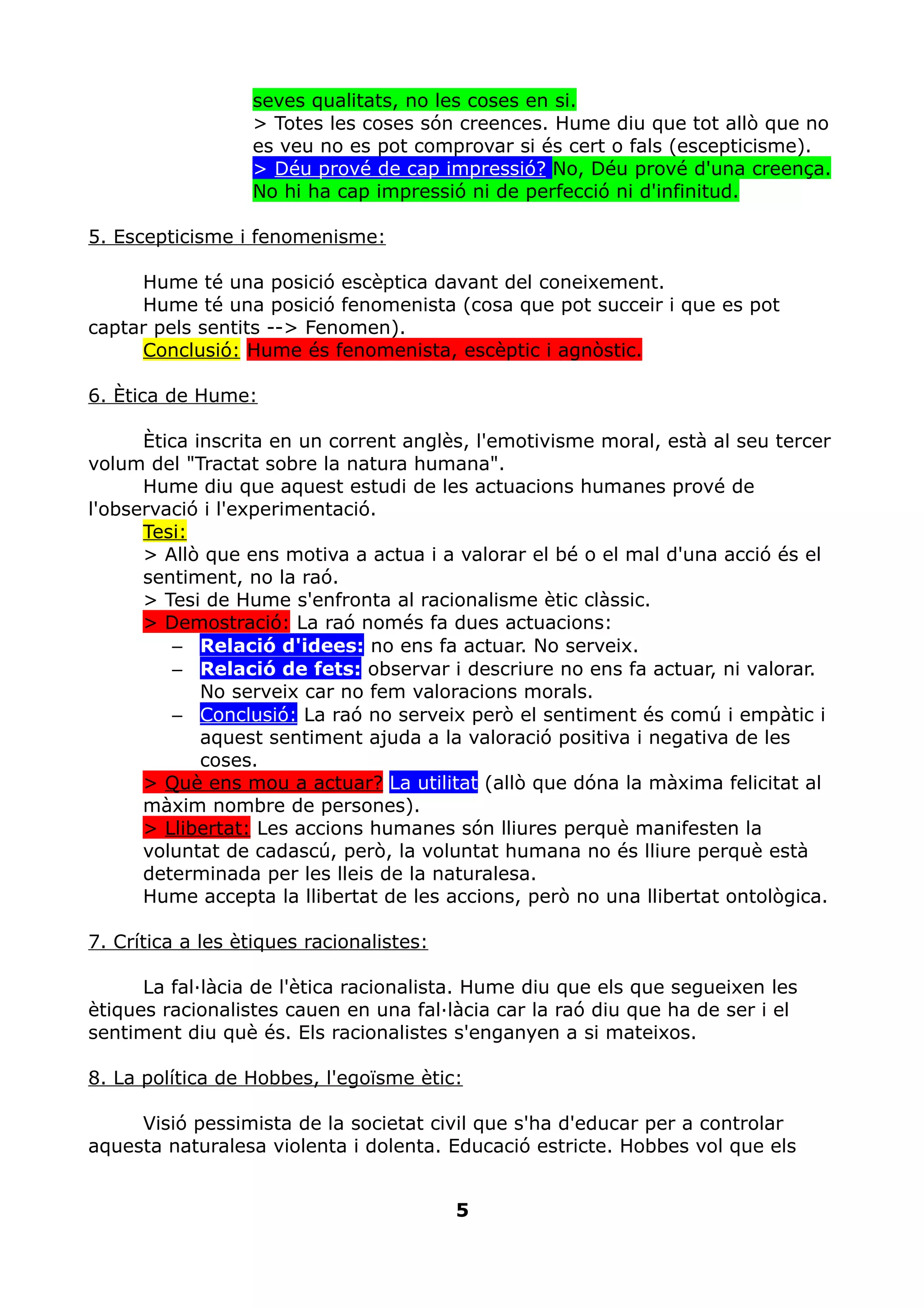 Unitat 8. hume | PDF