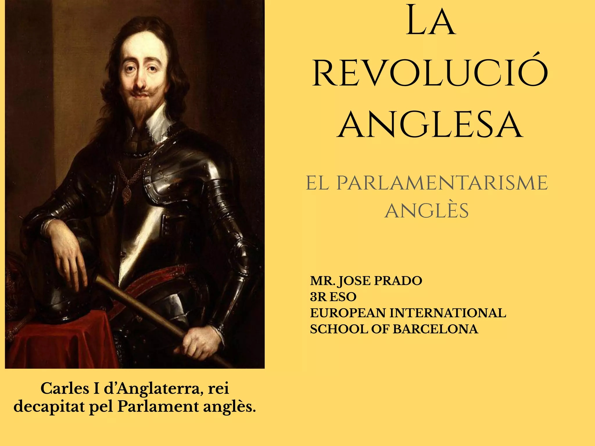 La revolució anglesa. El parlamentarisme anglès | PDF