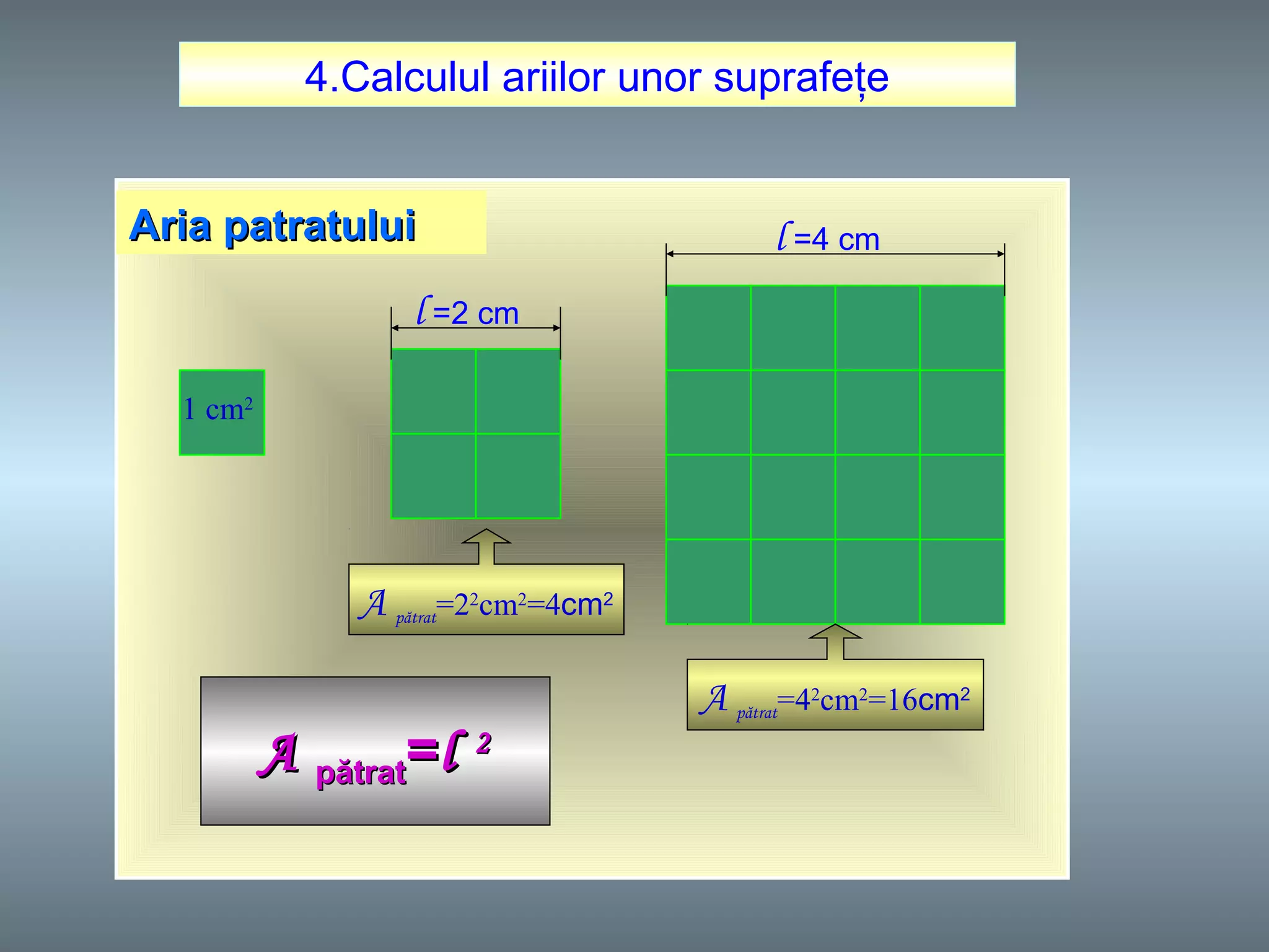 Unitati de masura arii | PPT