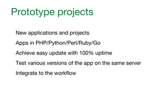 NGINX Unit at Scale: Use Cases and the Future of Unit | PPT