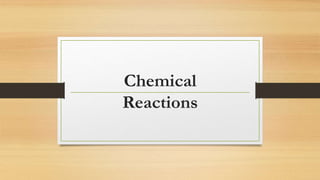 Unit b matter and chemical change notes(chemical reactions) | PPT