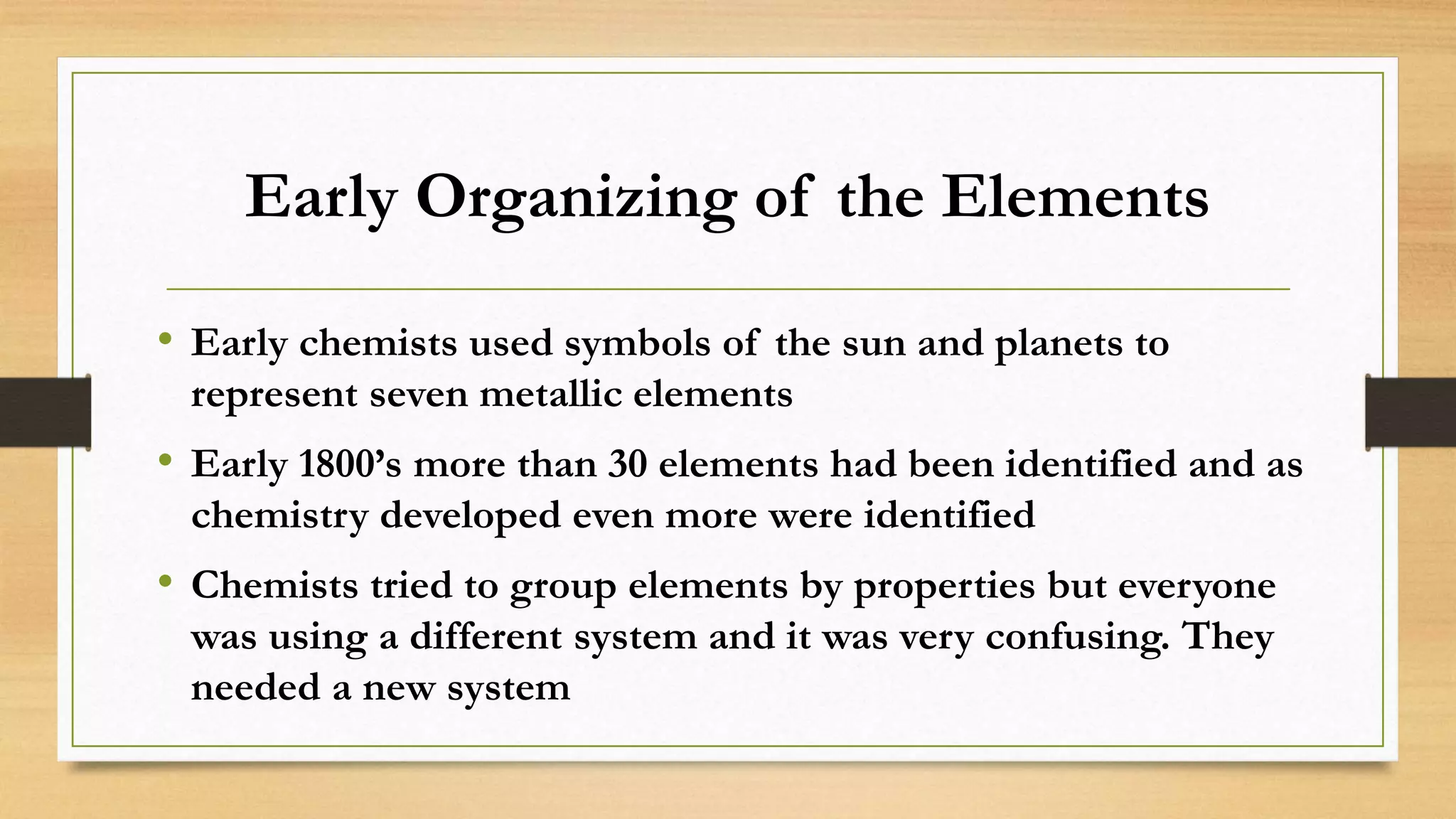 Unit b matter and chemical change notes(history of periodic table) | PPTX
