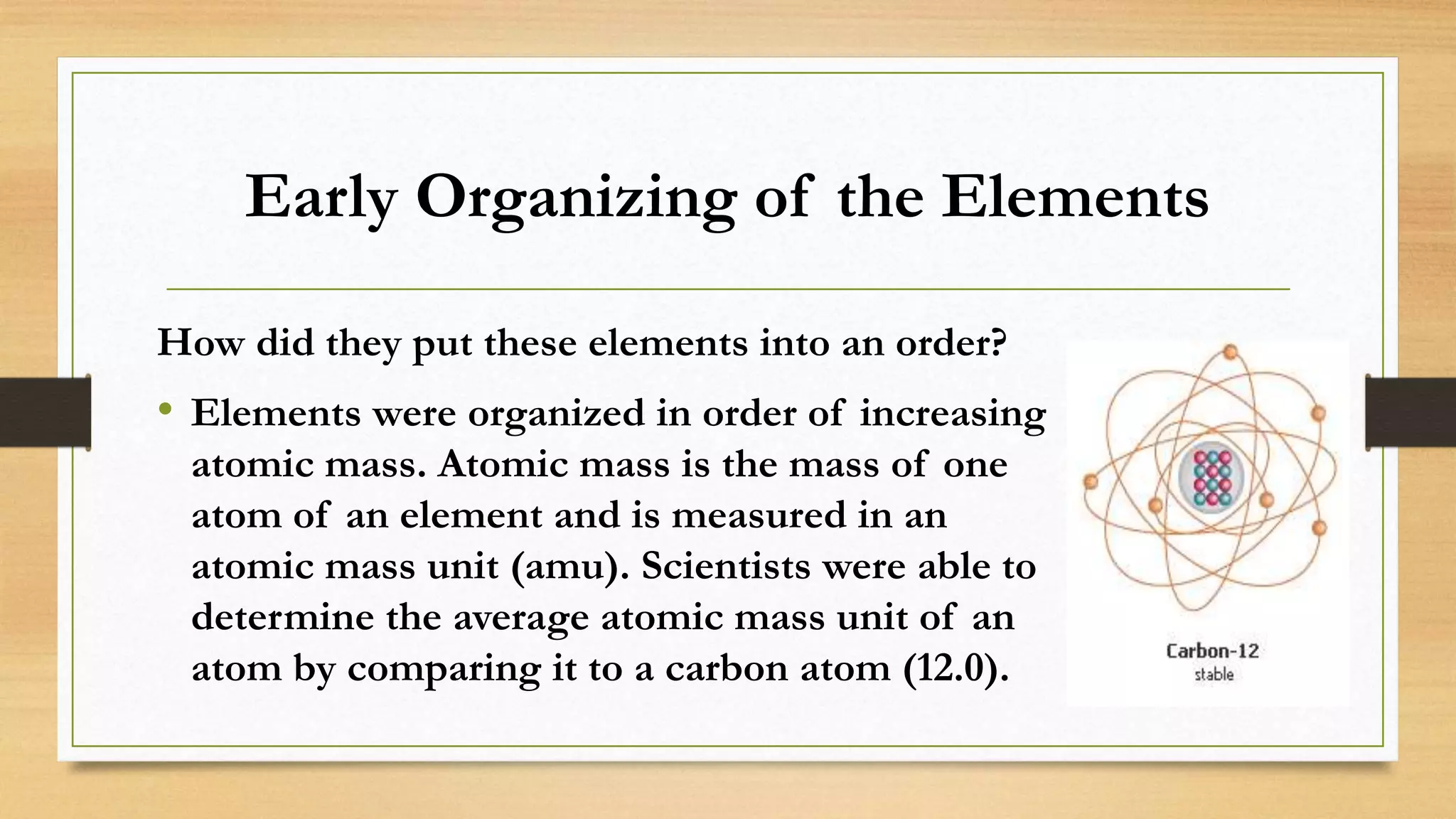Unit b matter and chemical change notes(history of periodic table) | PPTX