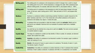 Unit b matter and chemical change notes(physical & chemical properties ...