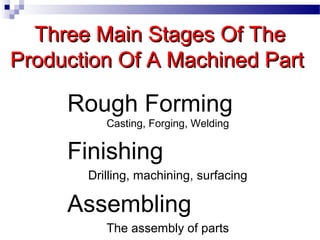 Unitc manufacturing basic-machine_processes | PPT