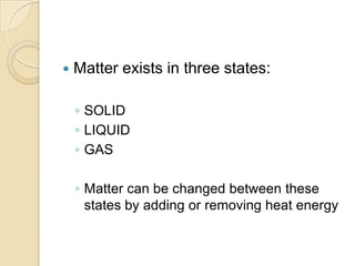 Unit c - sction 2.1 heat affects matter | PPT