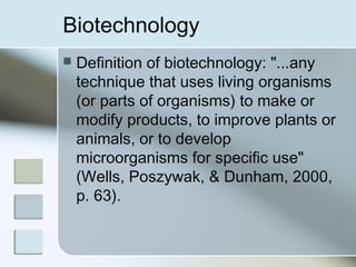 Unit c biotechnology | PPT