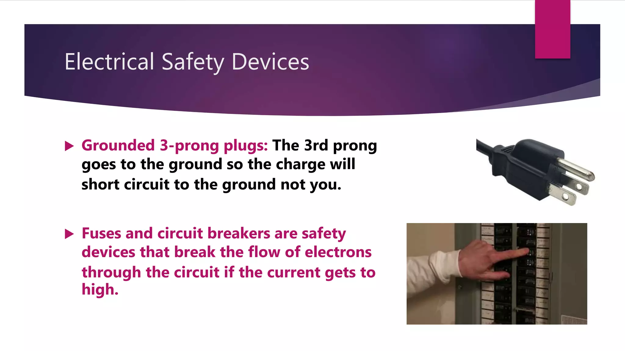 Unit c electrical principals & technologies notes(electrical saftey) | PPTX