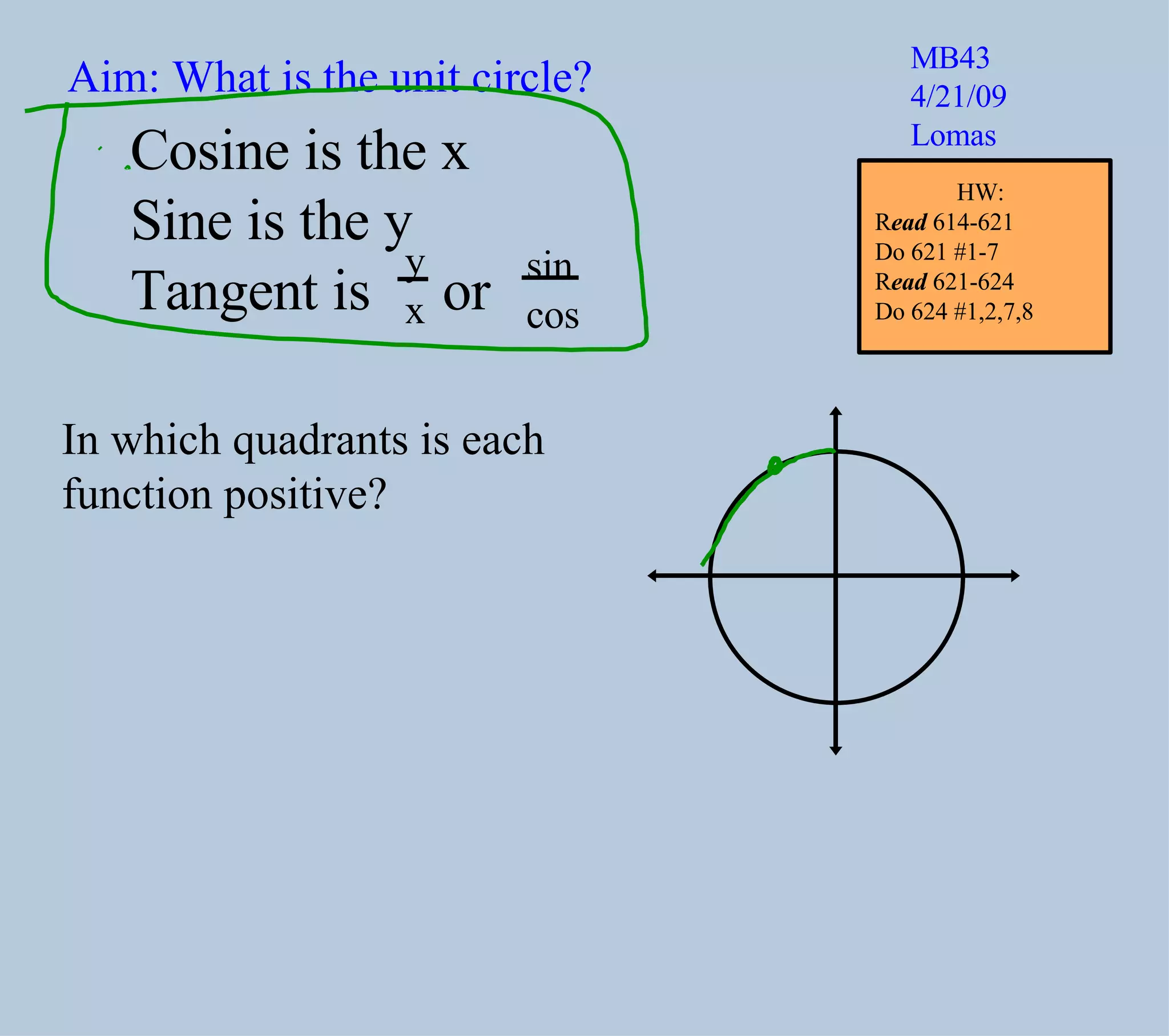 Unit Circle | PPT